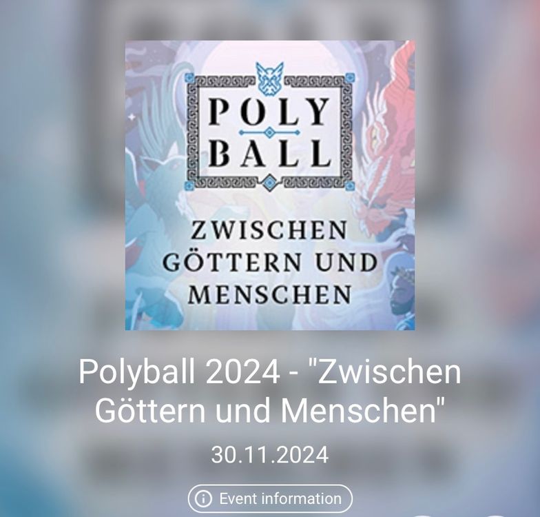4x Polyball ticket 2024 (Neu und originalverpackt) in Uerikon für CHF 799 – mit Lieferung auf ...
