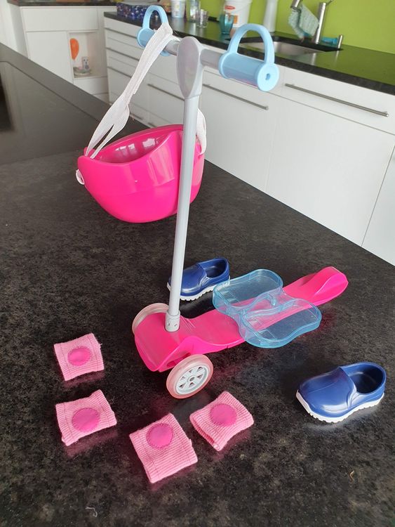 Puppen Scooter für Puppen Grösse bis 46 mit Zubehör | Kaufen auf Ricardo