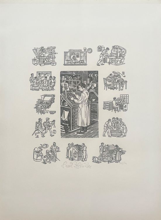 Emil Zbinden (1908-1991) Lithographie,Handsigniert (Gebraucht) in Root ...