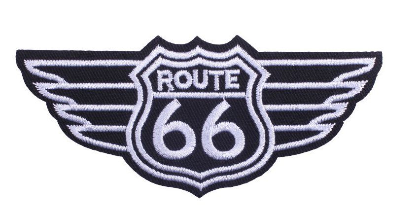 PATCH ROUTE 66, CA.5 X 11.2CM NEU (Neu (gemäss Beschreibung)) in Bad ...