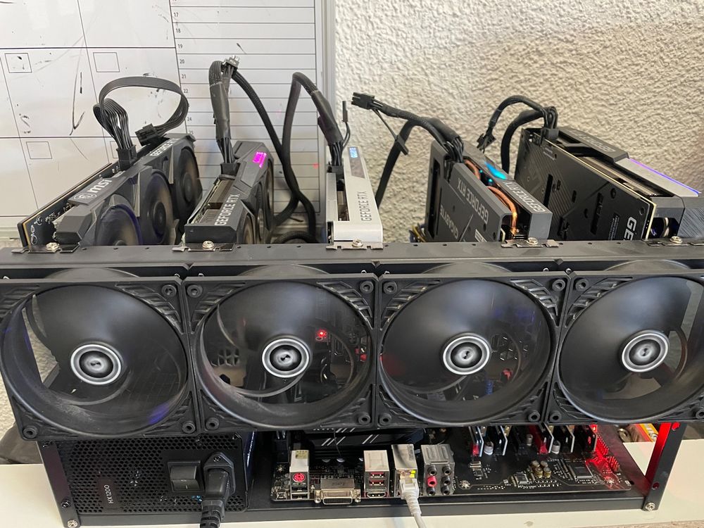 Mining Rig 300MH/s - 5x RTX 3060TI - 100% LHR Unlock! | Kaufen auf Ricardo