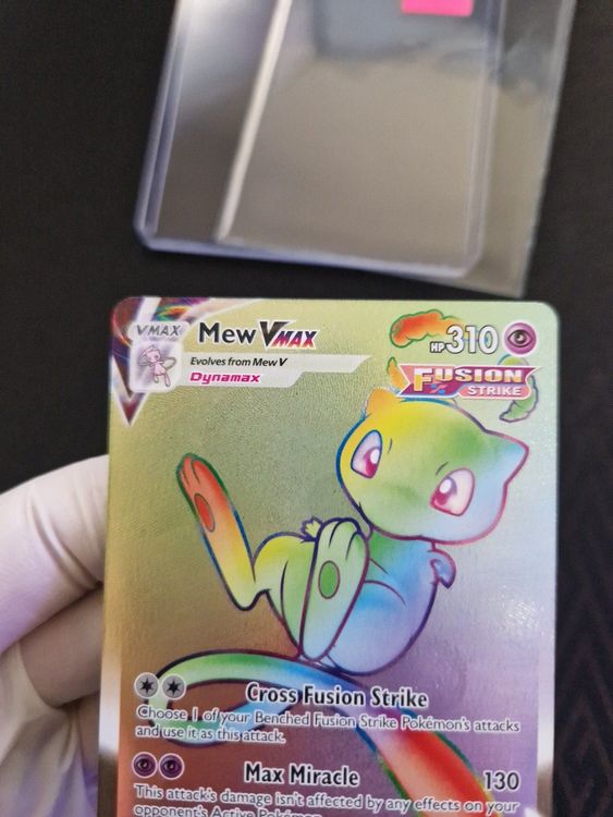 Mew VMAX Rainbow Pokemon Karte | Kaufen auf Ricardo