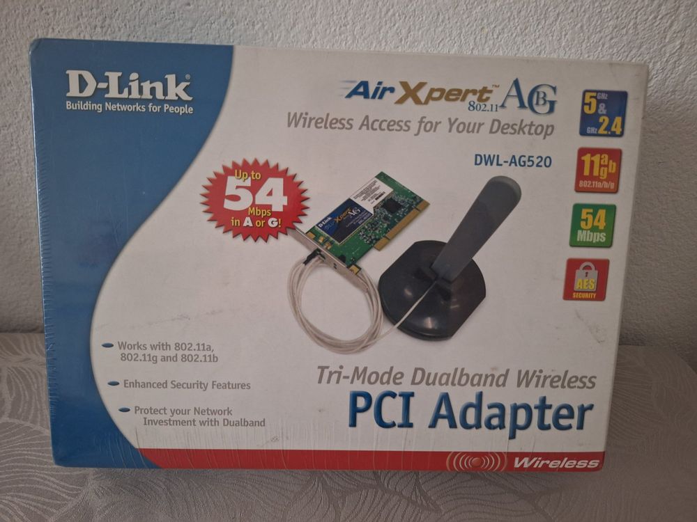 D-Link Air Xpert AG PCI Adapter DWL-AG520 neu (Neu und originalverpackt ...