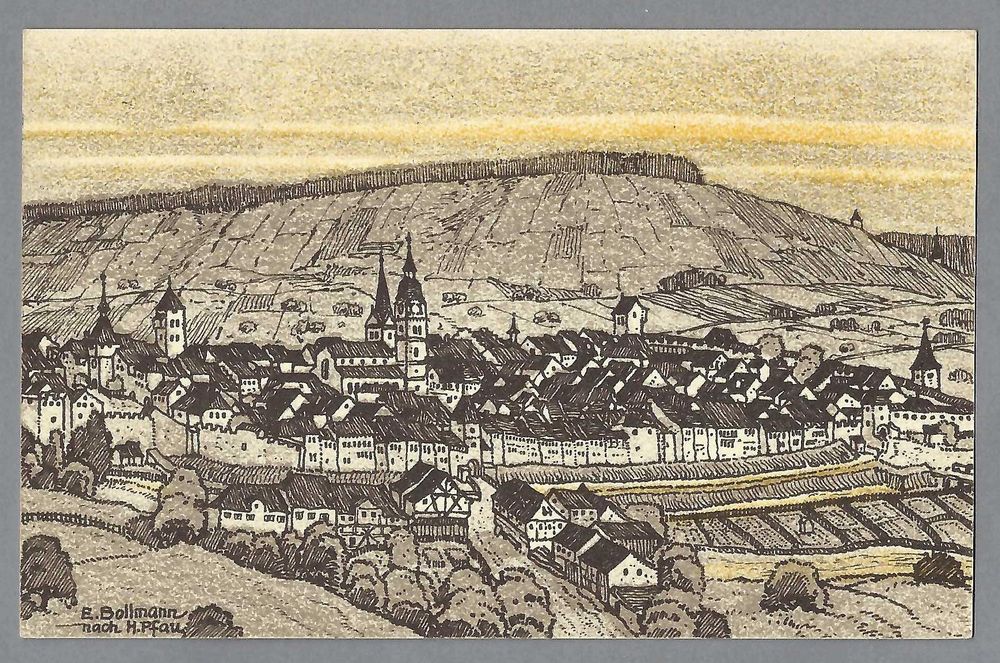 1916, ALT WINTERTHUR, SCHÖNE KÜNSTLER LITO SIGN. BOLLMANN | Kaufen auf ...