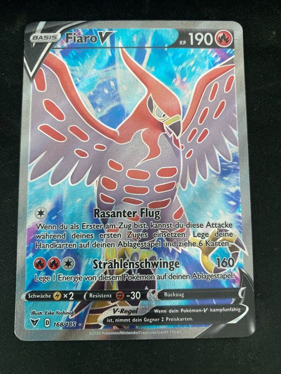 Pokemonkarte Fiaro V Fullart (Neu (gemäss Beschreibung)) in Neuhausen für CHF 12 – mit Lieferung ...