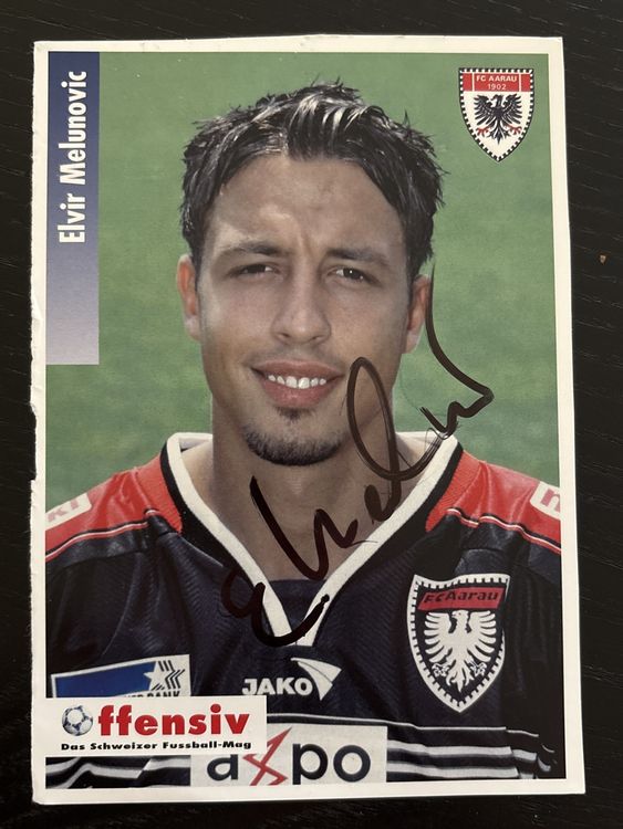 Signiertes Fussballbild Melunovic FC Aarau (Gebraucht) in Uetendorf für ...
