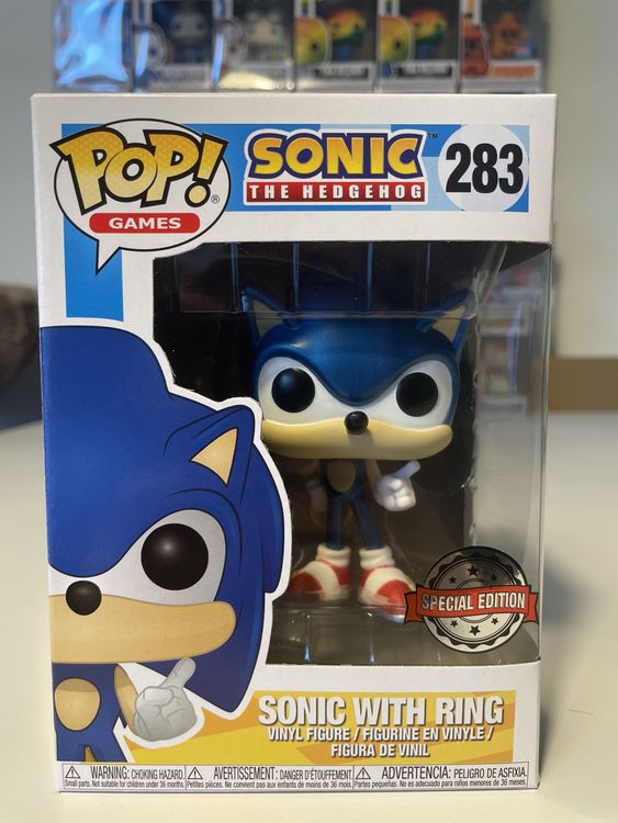 Funko Pop Sonic with ring 283 special edition sonic the hedg (Neu und ...
