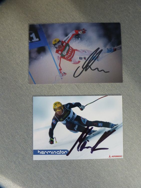 2 Autogrammkarten Hermann Maier | Kaufen auf Ricardo