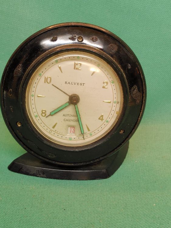 ALTER ANTIKER WECKER MIT FUNKTION SALVEST MEDE WEST GERMANY | Kaufen ...
