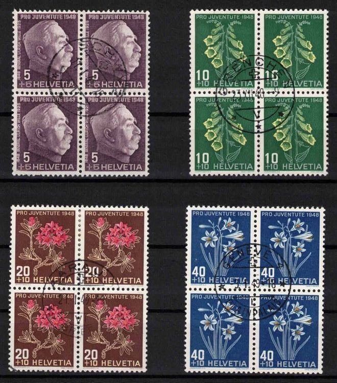 Pro Juventute 1948 Serie im 4er-Block ʘ (Neu (gemäss Beschreibung)) in Nuglar für CHF 9 – mit ...