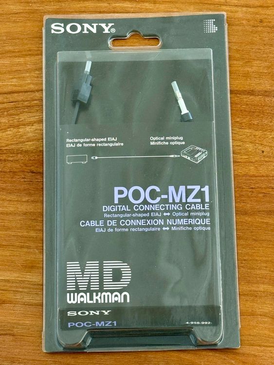 SONY MINI DISC Walkmann POC-MZ1 digital connecting cable (Neu und ...