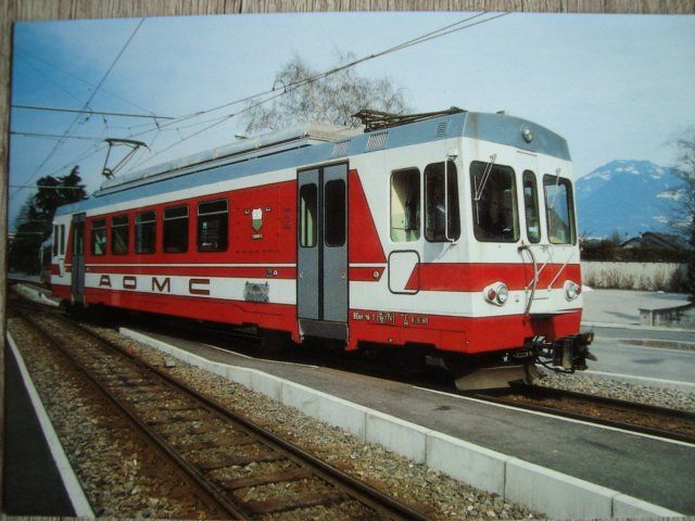 AOMC Aigle-Ollon-Monthey-Champery E-Triebwagen BDeh 4/4 Nr. (Neu und originalverpackt) in Thun ...