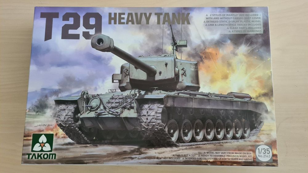 1:35 T29 U. S. Heavy tank - Takom 2143 | Kaufen auf Ricardo