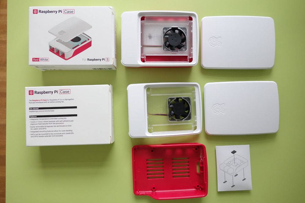 2 X Raspberry Pi 5 Official Case Mit Lüfter Neu Gemäss Beschreibung 2476