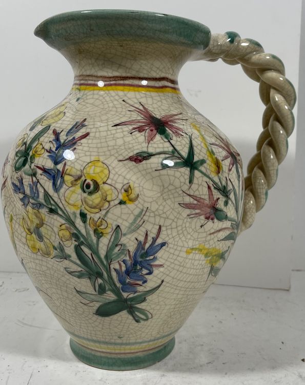 Grosse Antike Keramik Krug mit Farbige Glasur | Kaufen auf Ricardo