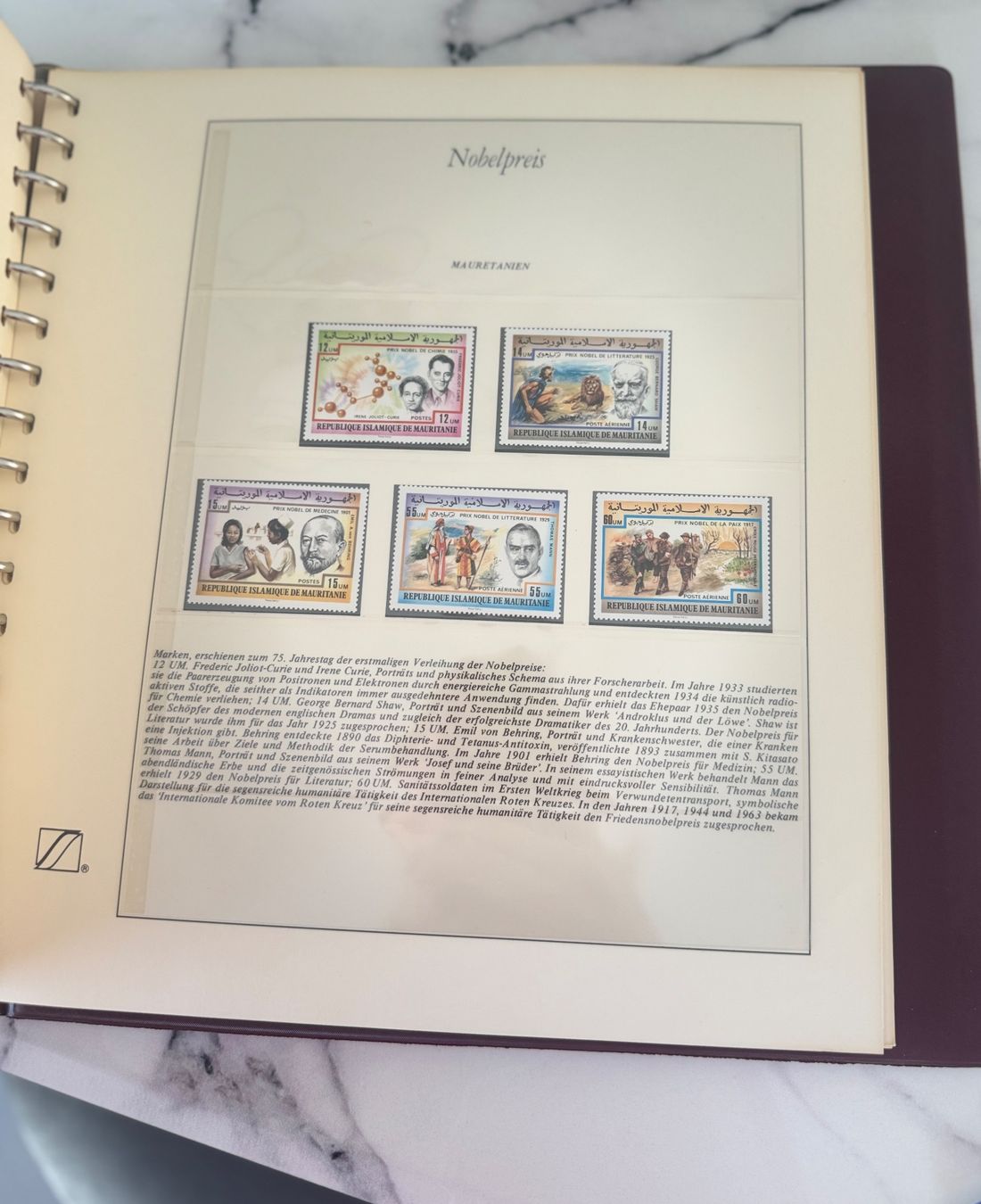 Nobelpreis Briefmarken Sammlung, Komplett, Top Zustand! (Neu (gemäss ...