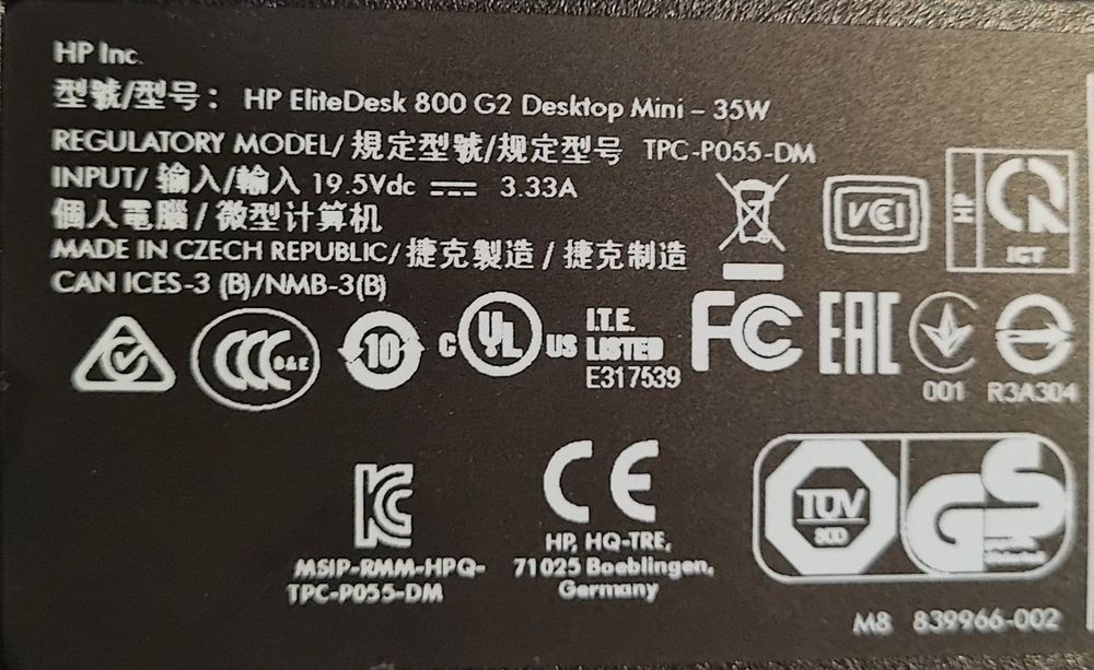 HP Elitedesk 800 G2 TPC-P055-DM (Gebraucht) in Visp für CHF 100 – mit Lieferung auf Ricardo kaufen