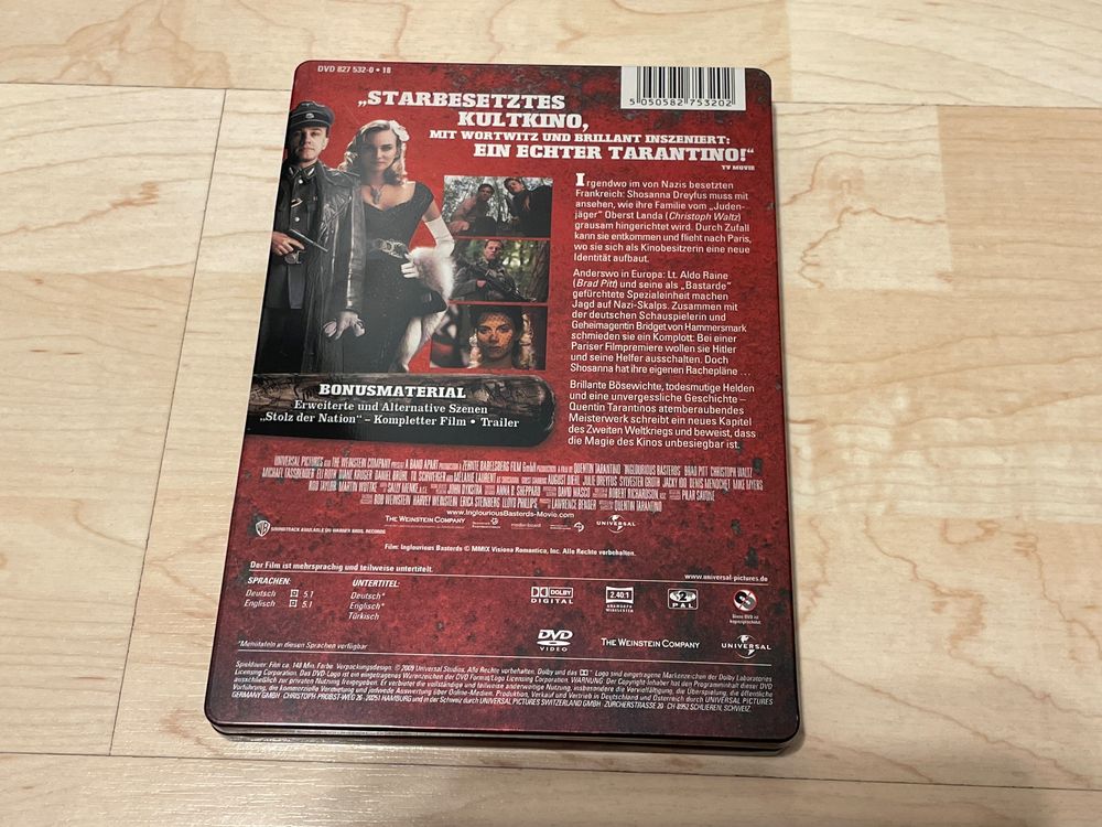 Inglourious Basterds (Quentin Tarantino) DVD (Gebraucht) in Zwingen für CHF 2 – mit Lieferung ...