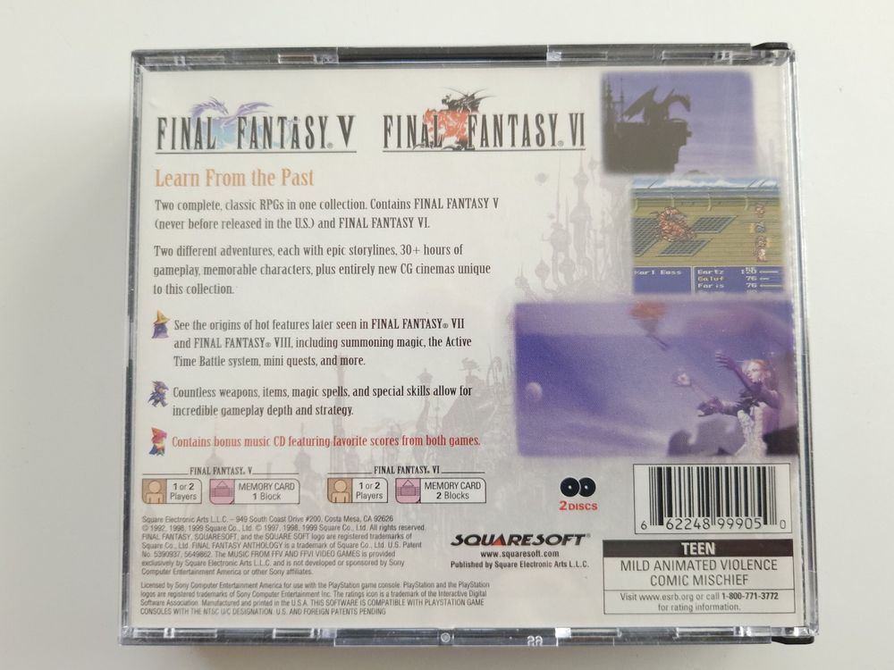 Final Fantasy Anthology Collector Package (USA) - PS1 (Gebraucht) in ...
