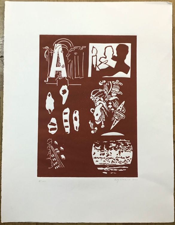 Interessante Grosse Lithographie Unleserlich Signiert (Gebraucht) in Root für CHF 5 – mit ...