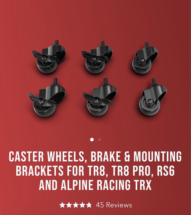 Track Racer Caster Wheels (D'occasion) à Genève pour CHF 25 – avec ...