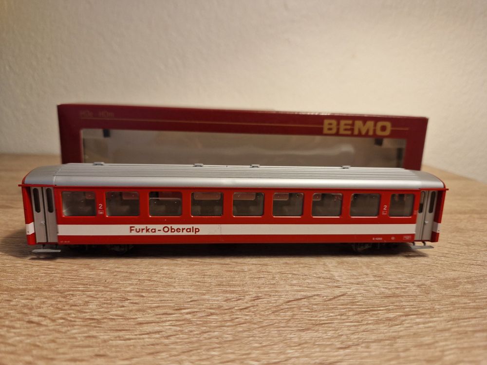 Bemo 3266 218 Personenwagen 2.Kl Furka Oberalp H0m OVP NEU | Kaufen auf Ricardo