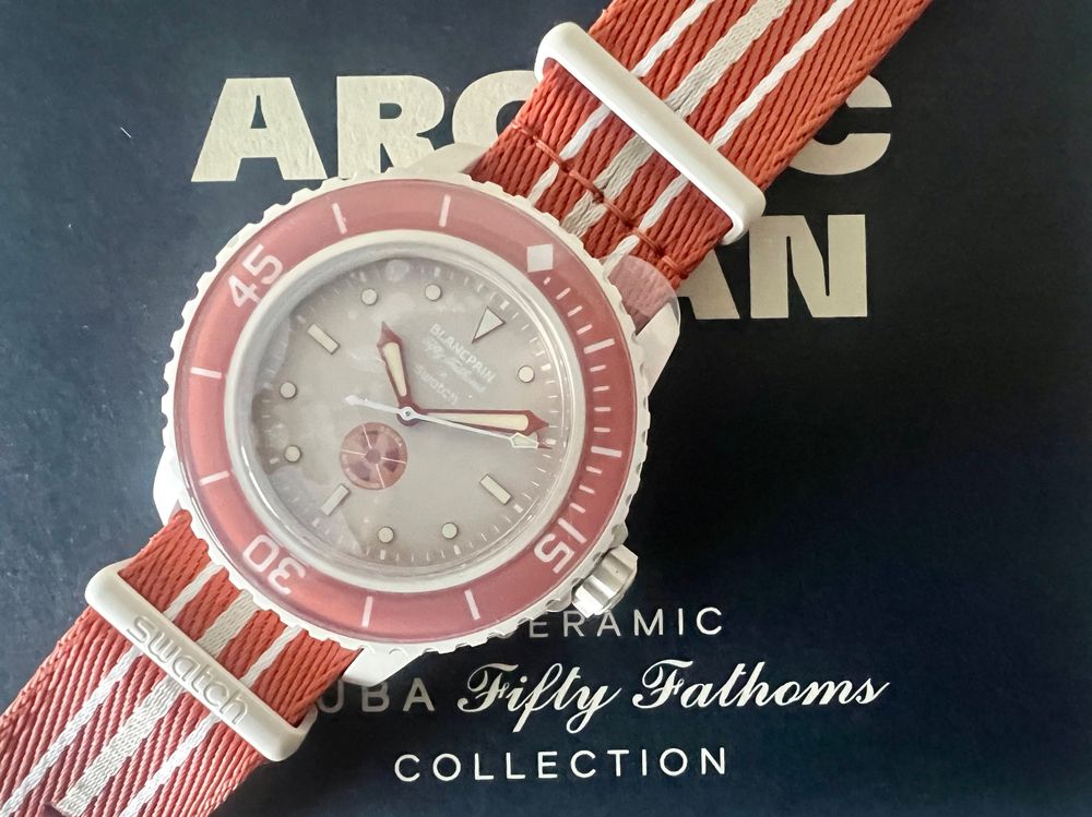 SWATCH Scuba Fifty Fathoms ARCTIC Ocean (Swatch x Blancpain) (Neu und originalverpackt) in Le ...