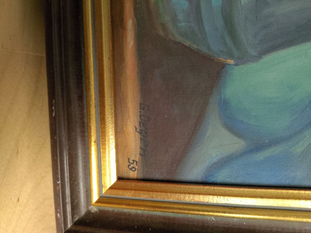 Gemälde Stillleben Vase mit Rose G. Degen 1959 (Gebraucht) in für CHF ...