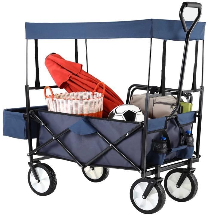 Bollerwagen120x60x95cm mit Dach faltbar (Neu und originalverpackt) in ...
