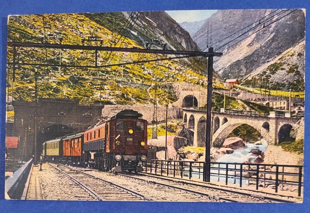 SBB - GOTTHARDBAHN - GOTTHARD - TUNNELPORTAL - Postkarte neu (Gebraucht) in Biel/Bienne für CHF ...