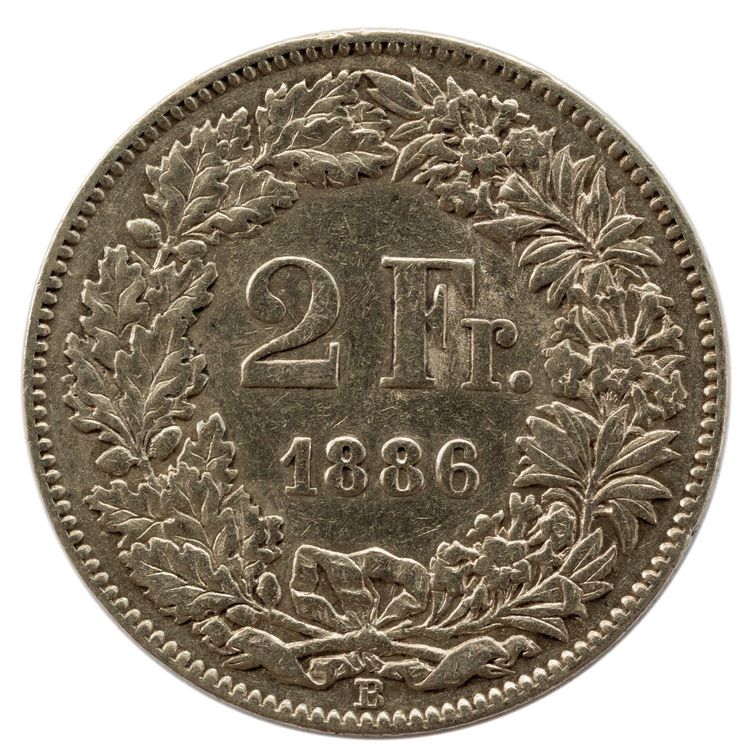 Schweiz / Suisse - 2 Franken - 1886 (Gebraucht) in Rotkreuz für CHF 35 – mit Lieferung auf ...