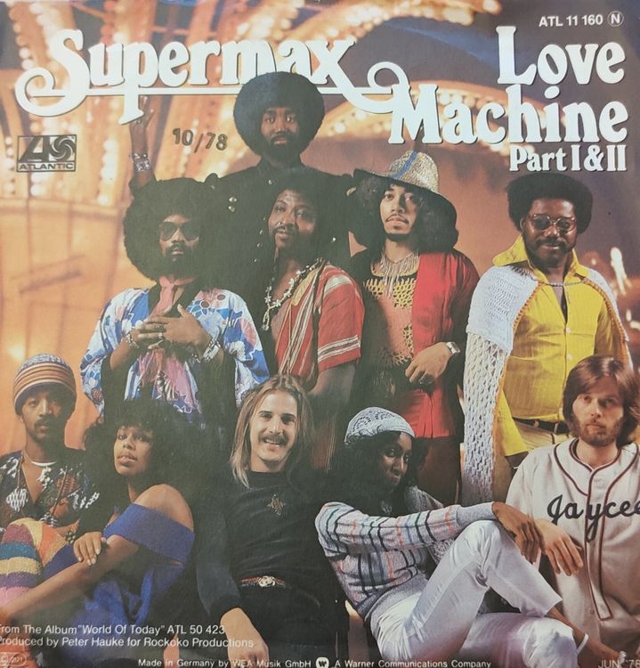 Vinyl Single Supermax - Love Machine Part I & II (Gebraucht) in ...