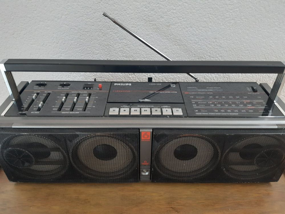 Magnifique Radio Cassette Lecteur/Rec - Vintage - PHILIPS (Gebraucht ...