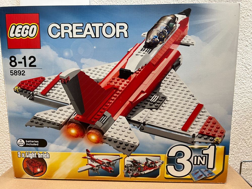 LEGO Creator 5892: Flugzeug 3 in 1 - Top Zustand, komplett! (Neu ...