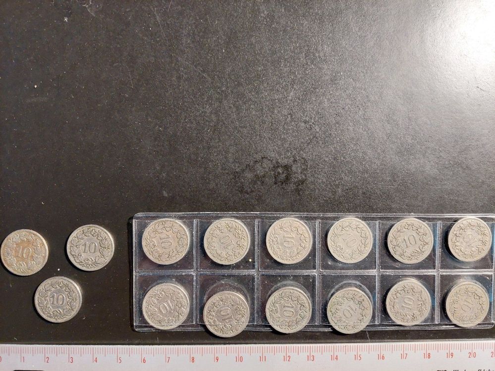 Schweizer Münzen, 10 Rappenstücke, 1880-1914 (Gebraucht) in Frauenfeld für CHF 6 – mit Lieferung ...