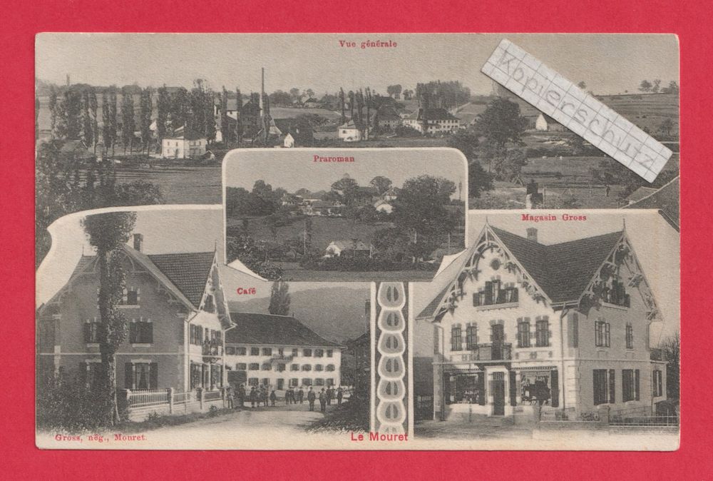 Le Mouret (FR) Sarine 4-Bild Lichtdruck "Praroman" (Gebraucht) in ...