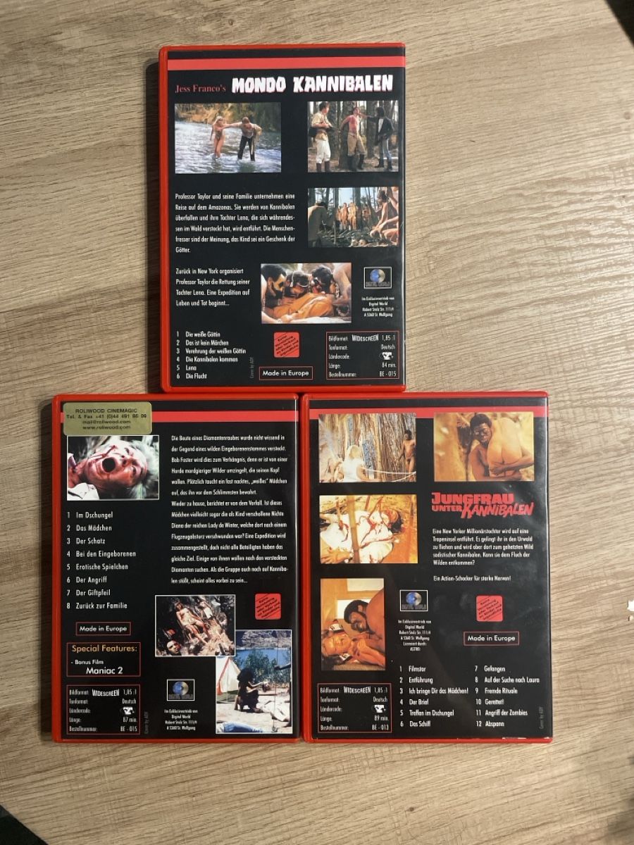 Mondo Cannibale 3 Filme Jess Franco DVD (Gebraucht) in Hagendorn für ...
