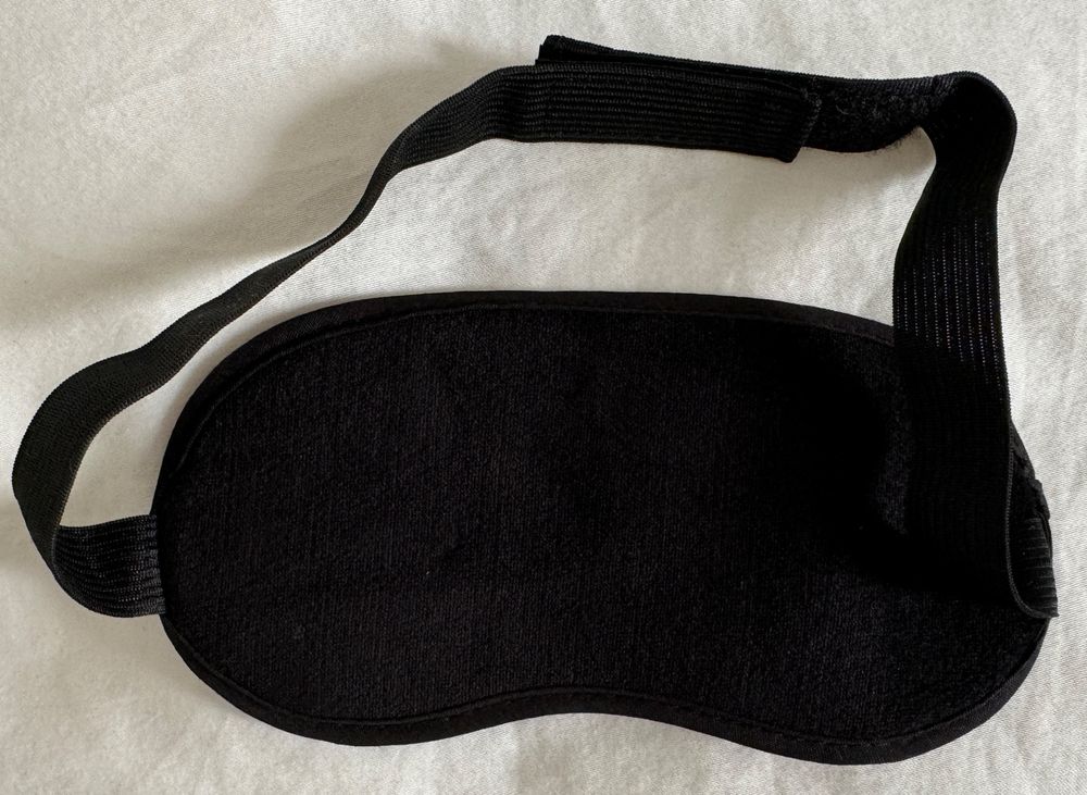 Schlafmaske / Augenbinde in schwarz, verstellbar (NEU) Samt | Kaufen ...