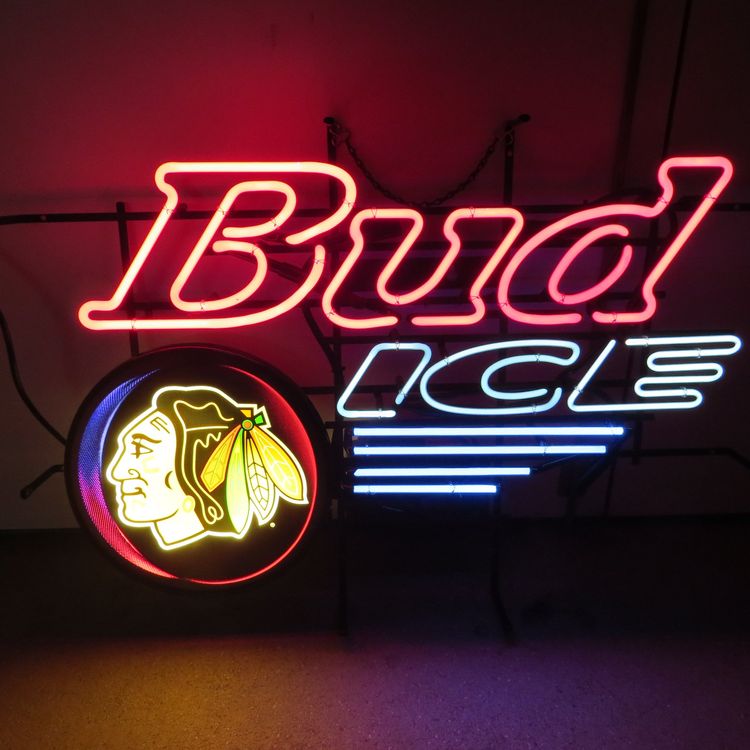 Neon Sign " Bud ICE ",orig. USA 1990er Jahre (Gebraucht) in ...