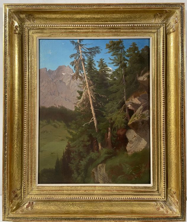 Friedrich Zimmermann (1823-1884) Gemälde - Gebirgswald | Kaufen auf Ricardo