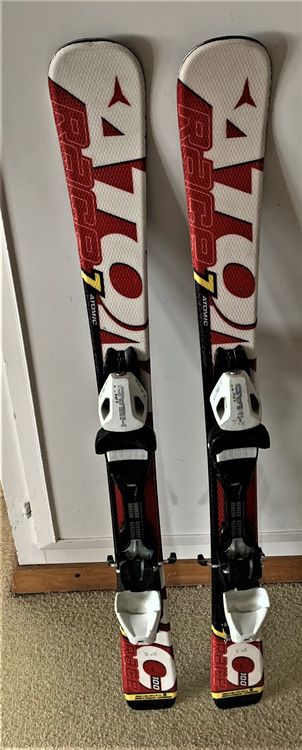 Kinderski ATOMIC Racer 100cm mit Lauffrächenservise (Gebraucht) in ...