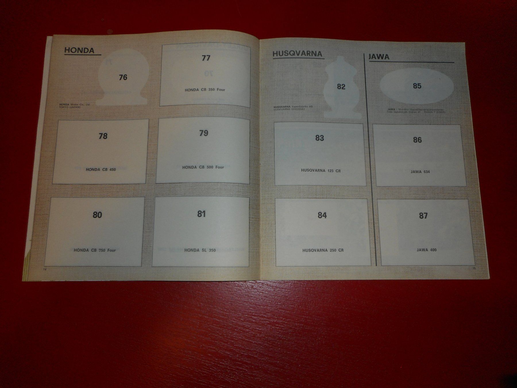 Panini Album Super Moto 75/1975 Leeralbum , Agostini, Honda (Neu ...