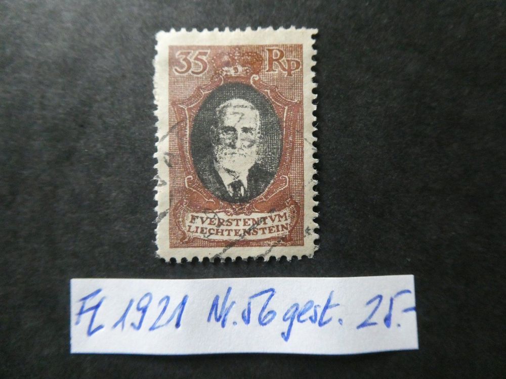 FL 1921 Nr. 56 gestempelt (Gebraucht) in Lausen für CHF 4 – mit Lieferung auf Ricardo kaufen