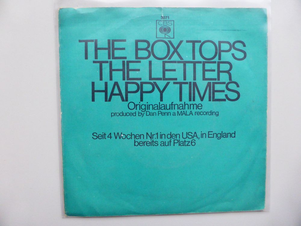 VINYL SINGLE THE BOX TOPS | Kaufen auf Ricardo
