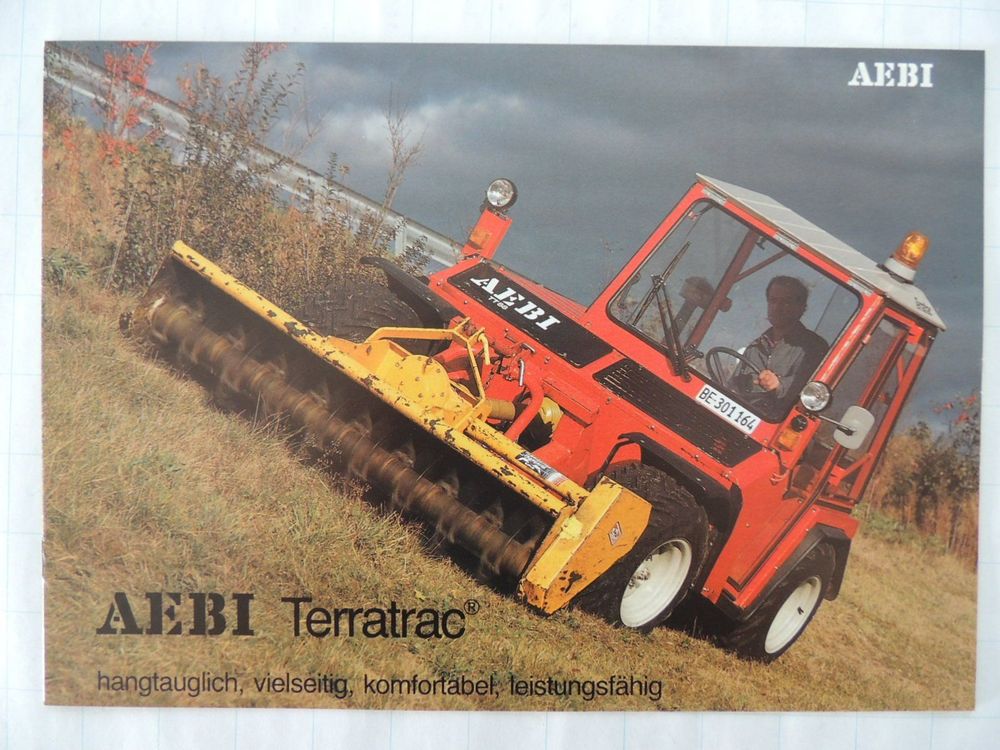 Aebi Terratrac TT33/TT77/TT88 Prospekt 1986, sehr schön ! (Gebraucht ...