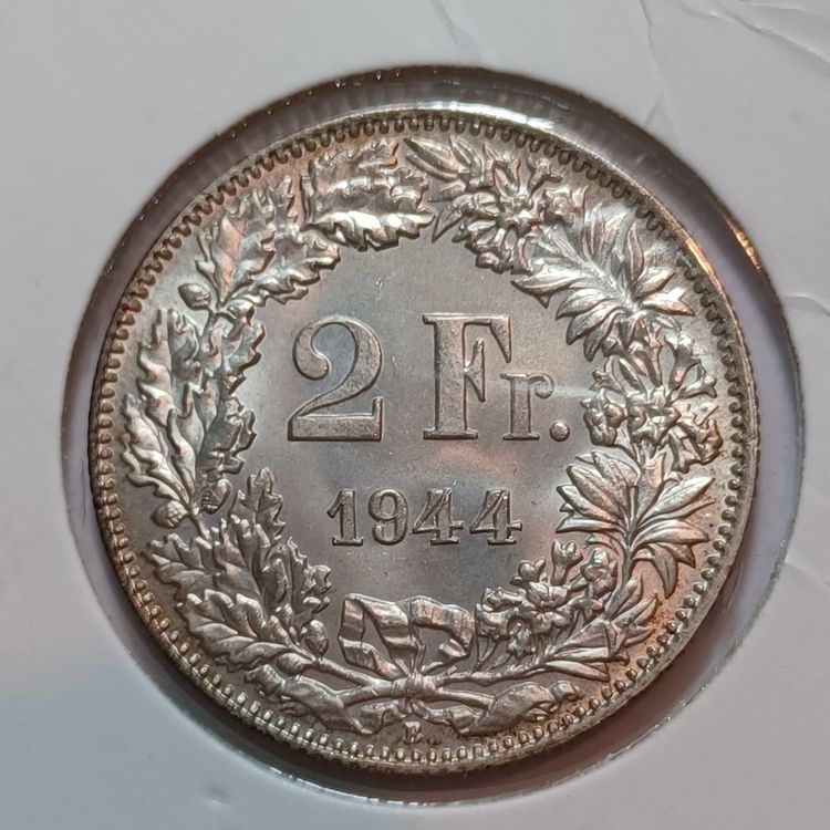 2 Franken 1944 stgl (Gebraucht) in Pfäffikon ZH für CHF 20 – mit Lieferung auf Ricardo kaufen