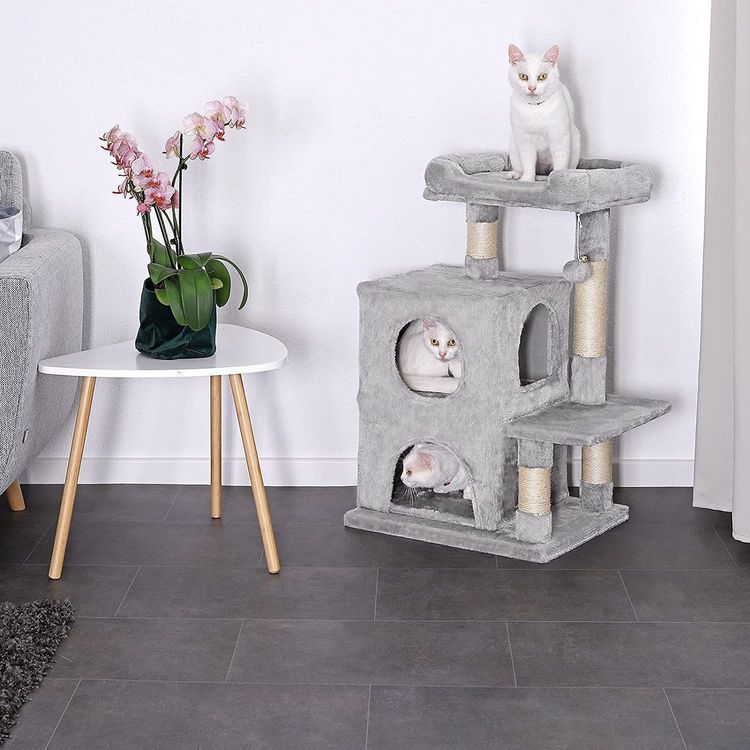 Kratzbaum Katzenbaum Stabiler Kletterbaum Spielhaus Turm 80 (Neu (gemäss Beschreibung)) in ...