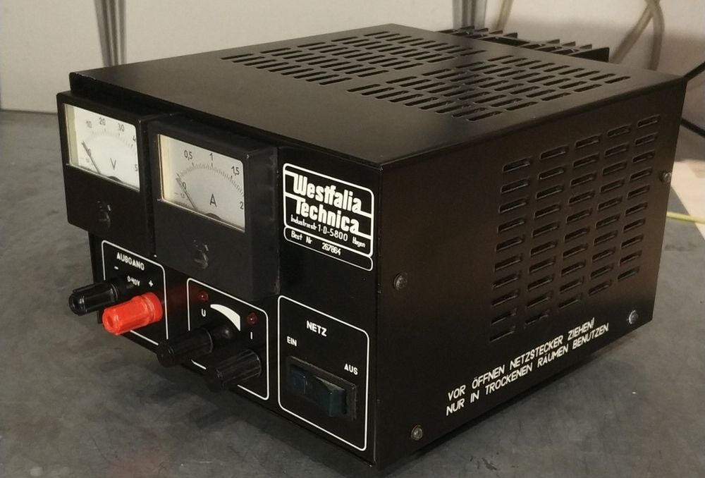 Lineares Labornetzteil 0-40V / 0-1,5A / Westfalia 1733 (Gebraucht) in ...