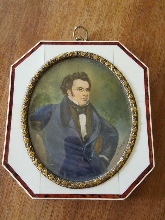 Miniatur Malerei Franz Schubert siegnier | Kaufen auf Ricardo