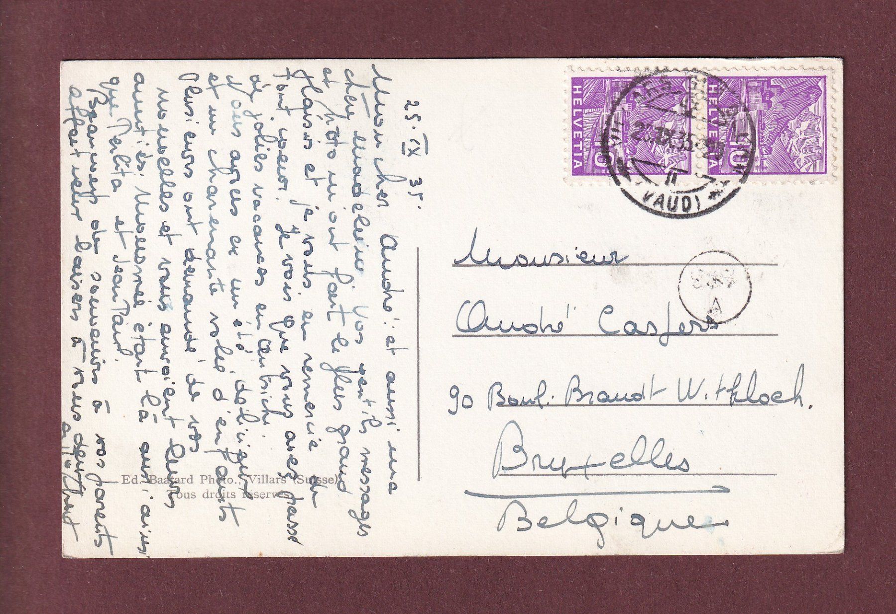 VILLARS - Chalet de l'Enfance - 1935 (D'occasion) à Pully pour CHF 25 ...